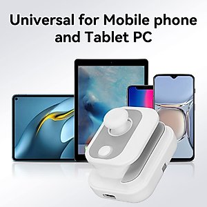 Mobile Game Controller Joystick for Android IOS Phone Tablets, Universal Mini Gaming Gamepad for PUBG, Touch Screen Joypad Control, Comfortable and Portable (White)