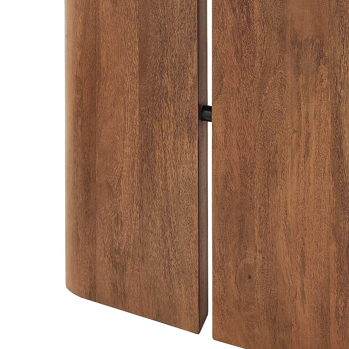 Modway Amistad 60" Solid Wood Modern Farmhouse Rectangular Dining Table in Walnut