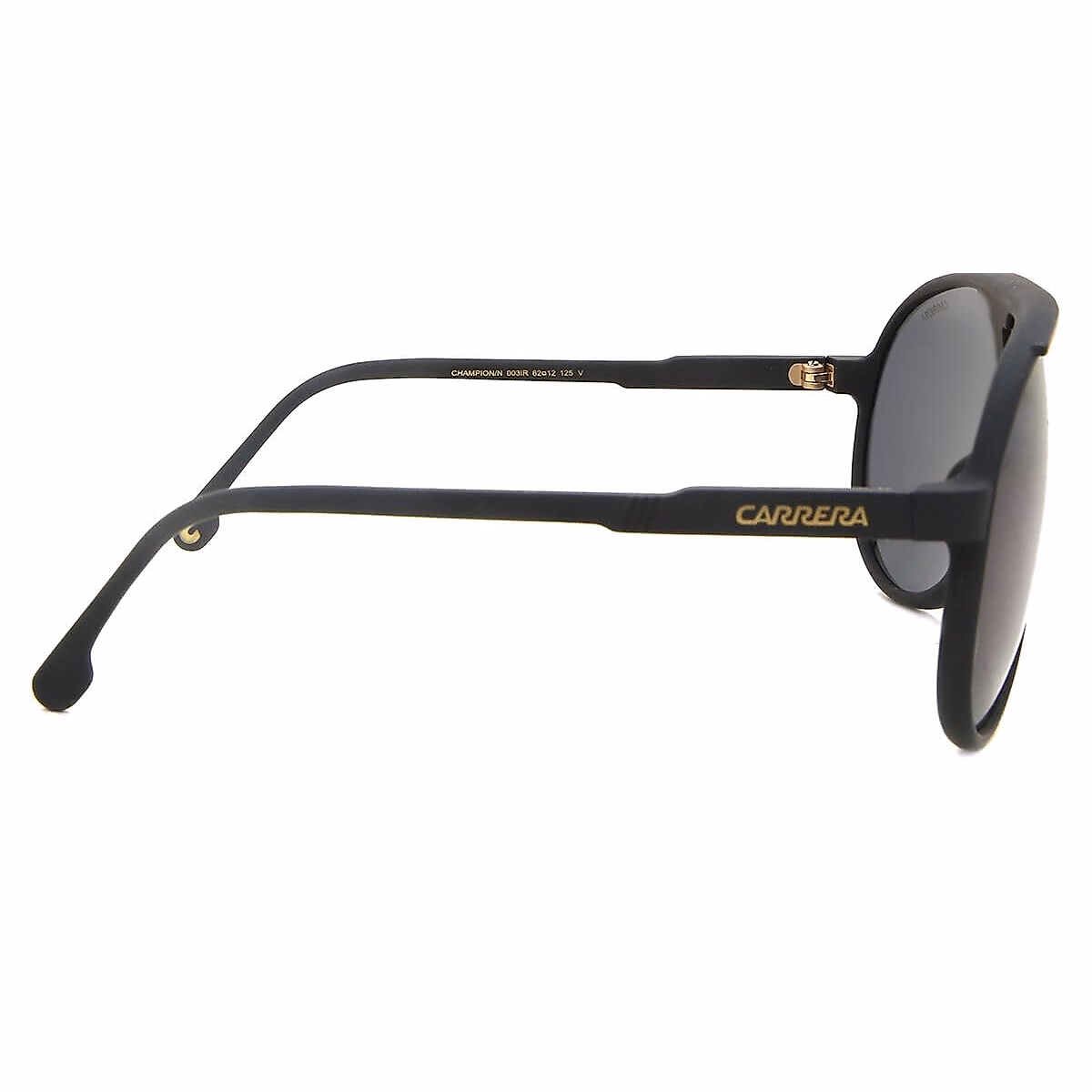 Carrera Unisex Sunglass Style Champion/N Pilot, Matte Black/Grey, 62mm, 12mm