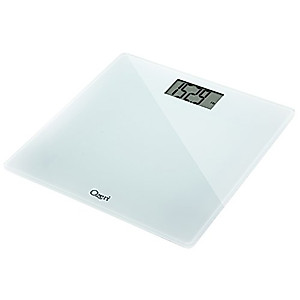 Ozeri Precision Bath Scale (440 lbs / 200 kg) in Tempered Glass, with 50 gram Sensor Technology (0.1 lbs / 0.05 kg) and Infant, Pet & Luggage Tare- White