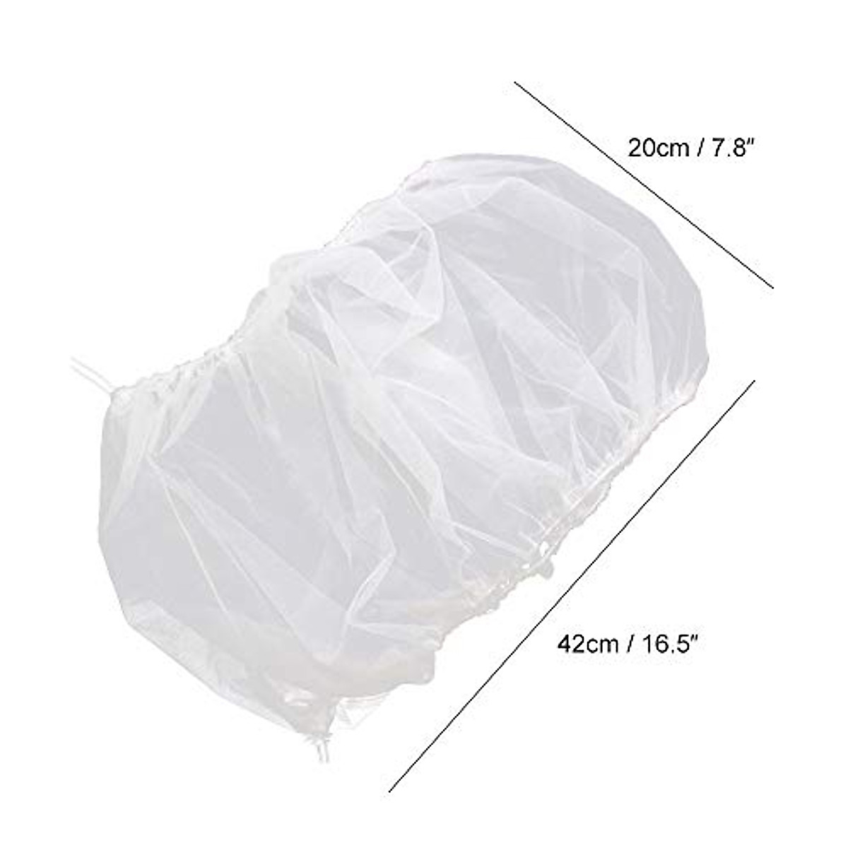 JUTTA Bird Cage Seed Catcher Parrot Cage Mesh Skirt Universal Birdcage Cover Birdseed Nylon Net Guard extra large (Not Include Birdcage) (White)