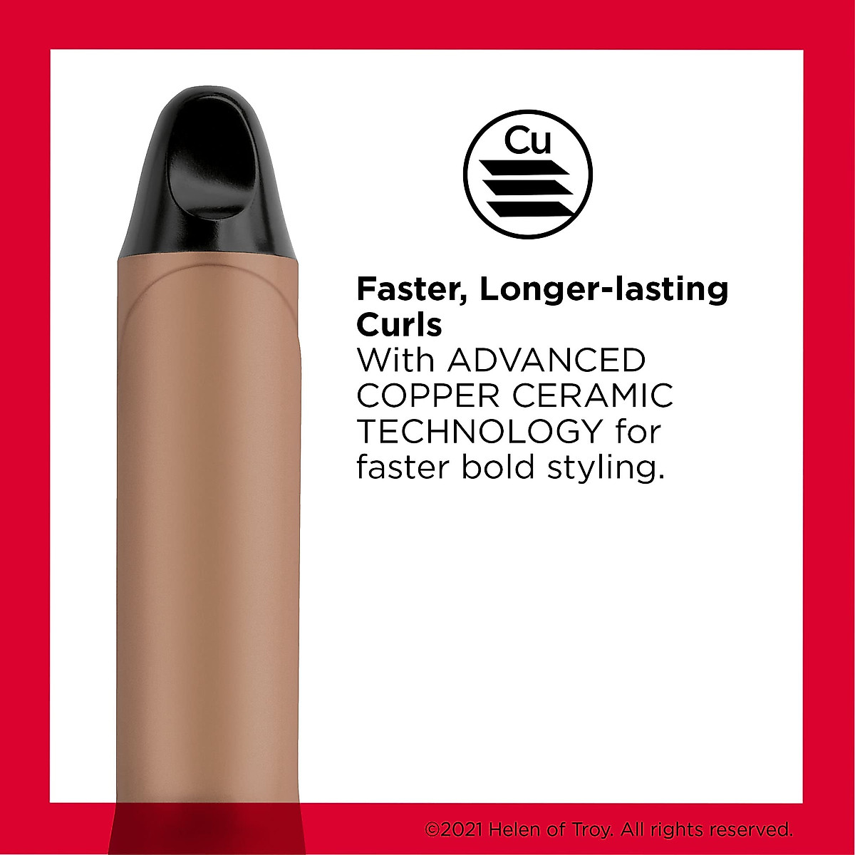 Revlon Salon Advanced Copper + Ceramic 1-1/4" Curling Iron