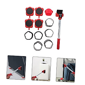 VILLCASE 1 Set Pry Furniture Heavy Use with Steel Lifter for Professional Practical Device Duty/Tools Mover Moving Useful Tool Lever Bar Kit Dolly Wheels Simple Transport Slider Lifting