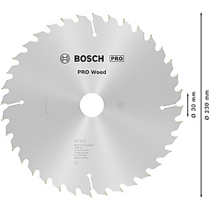 Circular Saw Blade, 36 Teeth, 30 mm Bore 2.8 mm Cutting Width, 1.8 mm Body Thickness, 230 mm Diameter