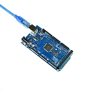 Makeronics Microcontroller Board and RAB 7-in-1 Breadboard Holder with USB Cable Compatible with MEGA 2560 R3 ATMEGA16U2 and Arduino IDE