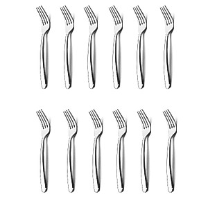 Heavy Duty Salad Forks, HaWare 6.7 Inches 12-Pieces Dessert Forks, Stainless Steel Small Forks, Modern & Elegant Design, Mirror Polished, Dishwasher Safe