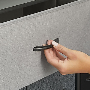 mDesign 30.9" High Steel Frame/Wood Top Storage Dresser Furniture Unit with 7 Removable Fabric Drawers - Large Bureau Organizer for Bedroom, Living Room, Closet - Gray/Multi-Color/Black