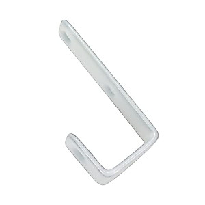 Mcredy 10 PCS Bed Ladder Hook 1" Inside Width Hooks L Shaped White with Screws