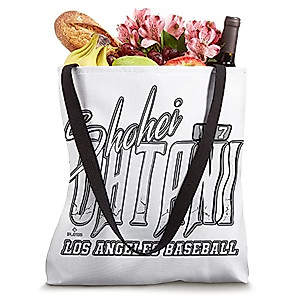 Shohei Ohtani Los Angeles Baseball Rock MLBPA Tote Bag