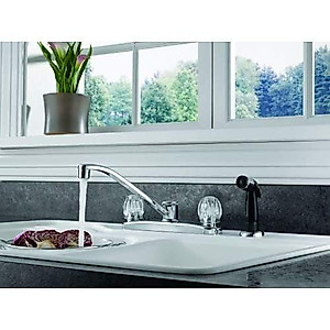 Peerless P225LF Classic Two Handle Kitchen Faucet, Chrome