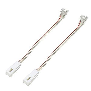 RED WOLF Front Dash Tweeters Speaker Wiring Harness Adapter Connector Plug Replacement for Dodge Ram Jeep Chrysler 2005-2022 Aftermarket Dash Tweeters Audio Cable Plug 2PC