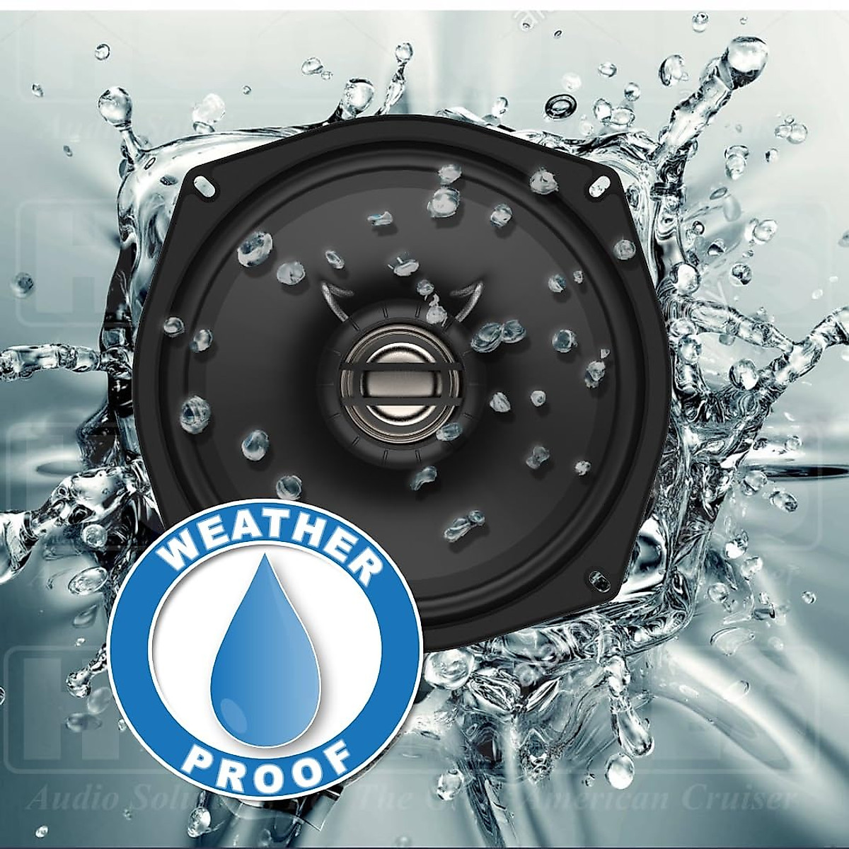 Hogtunes REV 450U KIT-AA with 200 Watts RMS 4 Channel Amplifier, 5.25" Front & 5.25" Rear Speakers (4 Pack), Fits 1998-2013 Harley-Davidson Motorcycles