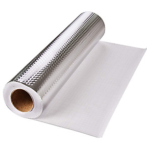 Yija Kitchen Backsplash Self-Adhesive Aluminum Foil Texture Oil and Dust Resistant Removable High Temperature Resistant DIY Wallpaper Kitchen Stickers