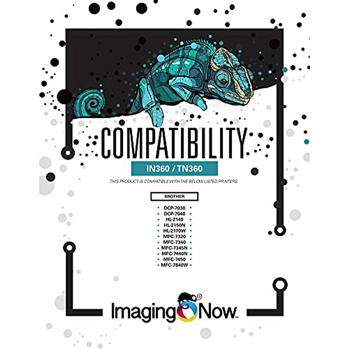 ImagingNow – Eco-Friendly OEM Toner Compatible with Brother TN-360 – Premium Cartridge Replacement for Brother HL2170W HL2140 MFC7340 Printers