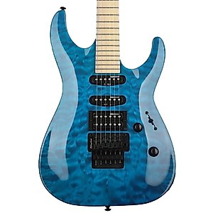 ESP LTD MH-203QM Electric Guitar, See Thru Blue