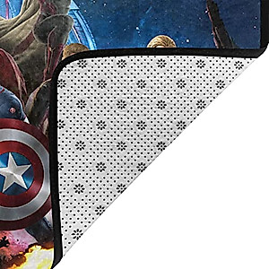 KIYOME Movie Hero Rug Area Rug Non-Slip Washable Cover Floor Rug Carpets for Kitchen Bedroom Indoor, 60x39 inch