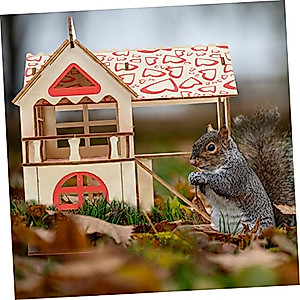 CRILSTYLEO 1 Set Hamster House Wooden Toys Sport Accessories Rat Accessories for cage Hamster Activity Center Hamster Accessories Dwarf Hamster Hideout Hamster Playing Castle Climbing Ladder