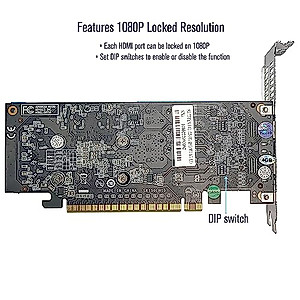 SRhonyra 4 Monitor Video Card GTX 750Ti Multi-Display 4GB GDDR5 Graphics Card Supports 4HDMI Outputs 128-bit