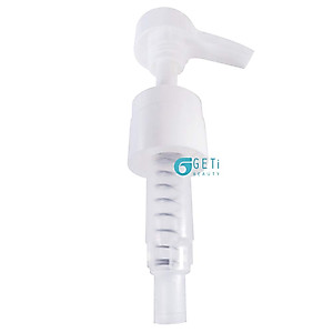 2-Pack Liter 33.8 oz Shampoo Conditioner Pump Dispenser | Fits Most Salon Brand Liter Bottles with a 1-inch diameter opening | White | by Geti Beauty