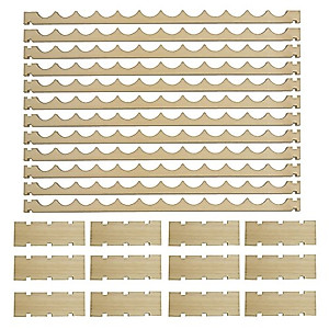 JungleA Stackable Wine Rack Wine Storage Cabinet Freestanding Floor Modular Wine Countertop,Wobble-Free-Shelf Hand Made Solid Hardwood Wooden (6x12 Row 72 Bottles Capacity)