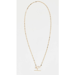 SHASHI Women's Jade Pave Necklace, Gold, One Size