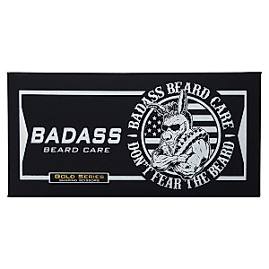 Badass Beard Care Gold Series Barber Quality Beard Shaping Scissors - 5.25 inches long, Surgical Grade Stainless Steel (HRC 59-61), Hand adjustable tension knob