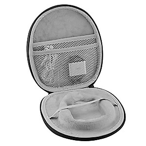 Geekria Shield Case Compatible with Sony, LG, Jabra, Bluenin, Avantree, FKANT, COULAX Headphones, Replacement Protective Hard Shell Travel Carrying Bag with Cable Storage (Black)