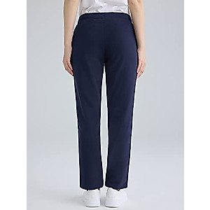 Weintee Women's Cotton Sweatpants with Pockets Plus Size Petite 2X Navy