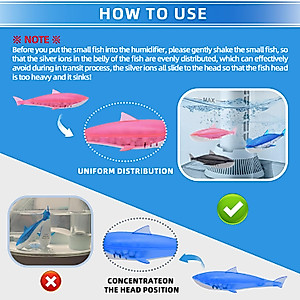 Humidifier Cleaner 6 Pack,Humidifiers Fish Tanks Cleaner,Warm&Cool Most Humidifiers and Fish Tank,Purifier Water (Blue)