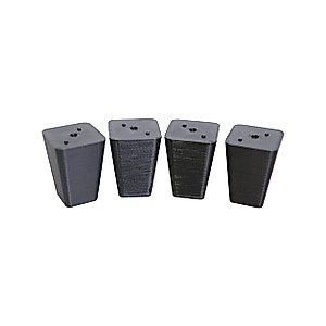 SplashNColor NR200 NR200P Taller Feet Extended Height Compatible with Cooler Master NR200 NR200P Q300L Mini-ITX Pc Cases, Q300L NR200 Case Feet, Cooling Risers Attachment 4-Pack, Black
