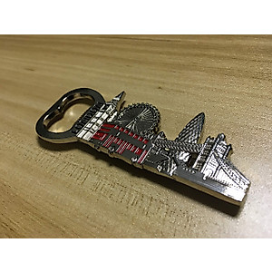 London England World 3D Metal Strong Fridge Bottle Opener Mgnet Collection Travel Souvenir Tourist Gift Home and Kitchen Decoration Magnetic Sticker From China (C)