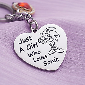 Sonic Hedgehog Merchandise Keychain Gifts For Teen Girls Daughter Women Birthday Gift Keychains