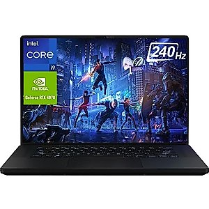 ASUS ROG Zephyrus M16 Gaming Laptop 2023 Newest, 16" QHD 240Hz Display, Intel Core i9 13900H, NVIDIA GeForce RTX 4070, 32GB DDR5 RAM, 2TB SSD, Wi-Fi 6E, Backlit Keyboard, Windows 11 Home
