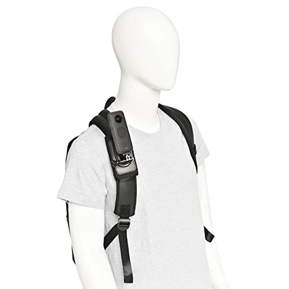 VGSION Camera Backpack Belt Mount for Insta360 One X3/ One X2/ One R / Go 2 Compatible with GoPro Hero10 /9/8/7/6 and Other Action Camera, with 1/4 Adapter