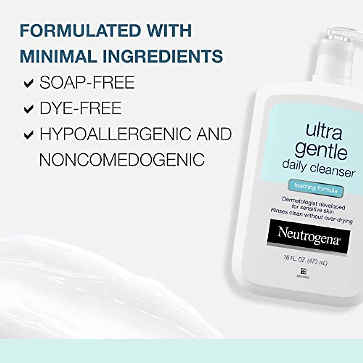 Ultra Gentle Hydrating Daily Facial Cleanser for Sensitive Skin