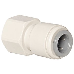 John Guest Acetal Copolymer Tube Fitting, Adaptor, 3/8" Tube OD x 3/8" Flared Female (Pack of 10)