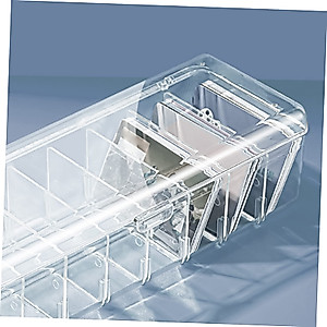 Cabilock 4 Sets Card Storage Box The Office Theoffice Clinic Card Stands for Display Convenient Cards Holder Name Card Stand Card Holder for Business Cards Desktop Small Card Child The Pet