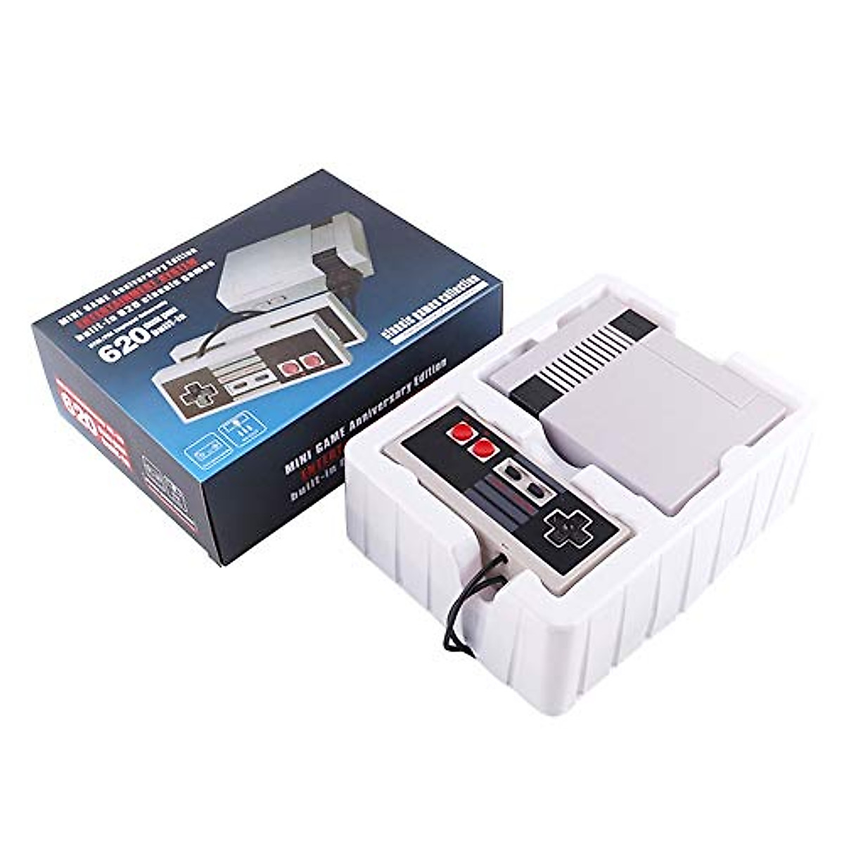 VARWANEO Console Mini AV Output TV Handheld Retro Video Game Console Built-in 620 Classic Games