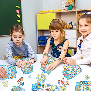 YTSQLER Back to School Bingo Games for Family Kids Party Games Gifts 24 Players School Bingo Games First Day of School Classroom Activities Bingo Cards Set