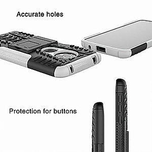 ISADENSER Phone Case for Redmi Note 9, Redmi Note 9 Cover Redmi Note 9 Slim Case Heavy Duty with Kickstand Dual Layer Drop Protection Shockproof Hard Phone Case for Redmi Note 9 Hyun Orange