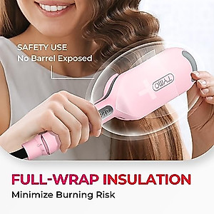 Hair Crimper Waver Curling Iron, TYMO Deep Waver Hair Tool, Ionic Beach Waves Curling Wand with Ceramic Tourmaline Barrel for Women, Anti-Scald, Quick & Easy, 9 Temps with LED Display, Dual Voltage