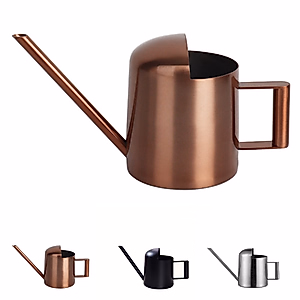 Watering Cans, 10oz/300ml Stainless Steel Long Spout Small Watering Sprinkling Pot, Indoor Outdoor Garden Flower Succulents Plant Watering Cans, Stylish Gardening Decoration(Bronze)