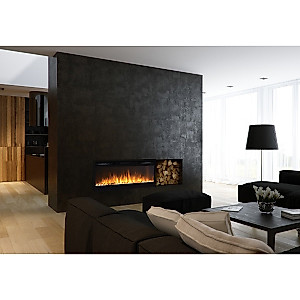 Regal Flame Lexington 35" Built-in Ventless Heater Recessed Wall Mounted Electric Fireplace - Pebble