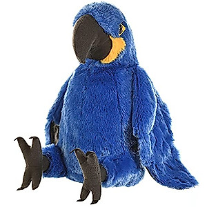 Wild Republic Hyacinth Macaw Plush, Stuffed Animal, Plush Toy, Gifts for Kids, Cuddlekins 12 Inches, Blue