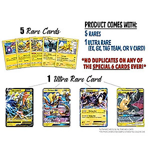 Lightning Card Collection Electric Collection - 50 Assorted Cards Plus 5 Rare Electric and 1 Electric Ultra-Rare Card with LCC Box Compatible with Pokemon Cards