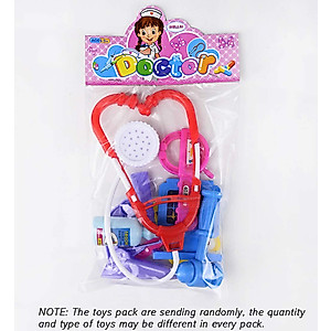 lontakids Kids Animal Doctor Role Play Costume Veterinarian Pretend Play Dress Up Set with Medical Kit (6-8 Years, Pink)