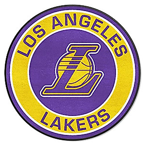FANMATS 18839 NBA Los Angeles Lakers Roundel Mat, Team Color, 27" Diameter