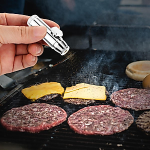 3 Pack NTIERA Mini Pepper Shaker,Premium Metal SnufBullet Spice and Sweetener Portable Travel Storage (Anodized Aluminum)