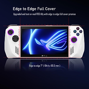 MES MERRY [3 Pack] Screen Protector for ASUS ROG Ally Handheld 2023, Tempered Glass 7 inch, Edge to Edge Full Cover