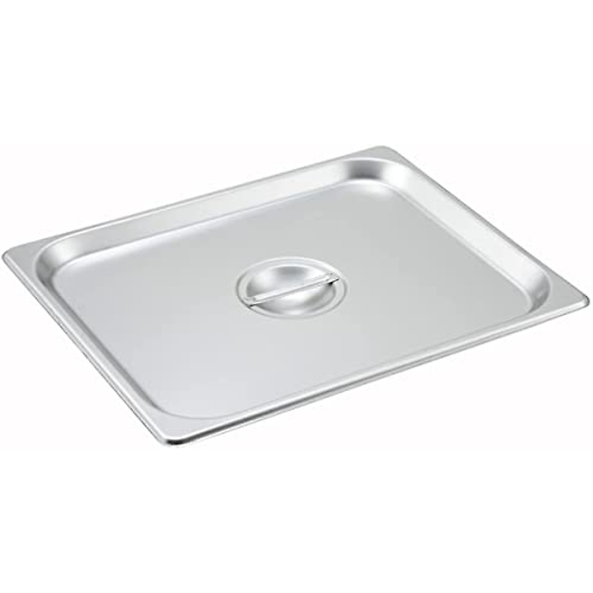 Stainless Steam Hotel Pan 1/2 Half-Size 22 Gauge Stainless Steel Anti-Jam Steam Table Pan with Lid (Lid)